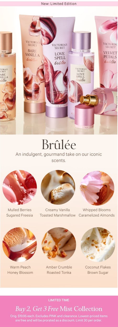 Crabtree | Sales | VICTORIA'S SECRET - Buy 2, Get 3 Free Mist Collection