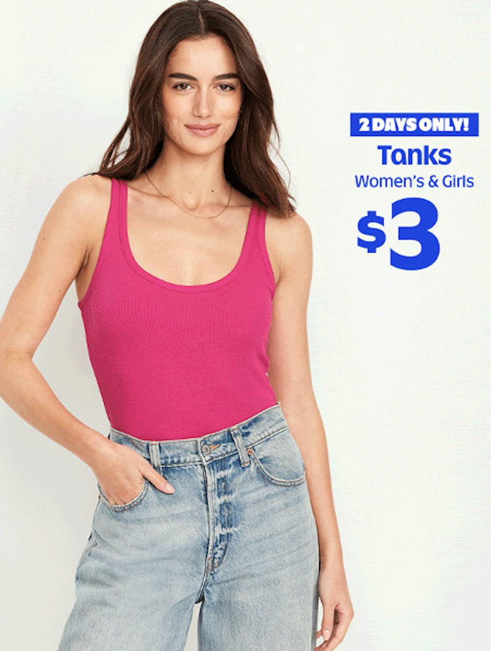 Bella Terra ::: Deal ::: $3 Tanks for Women and Girls ::: Old Navy